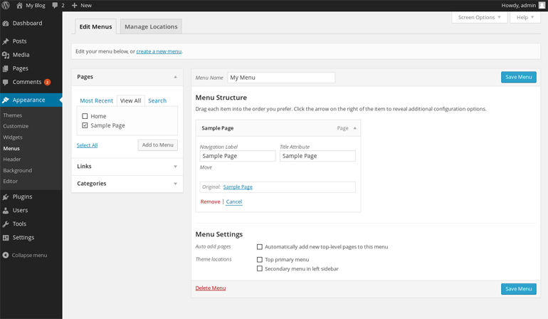 How To Create Custom Menu Structures In Wordpress Themes 3871